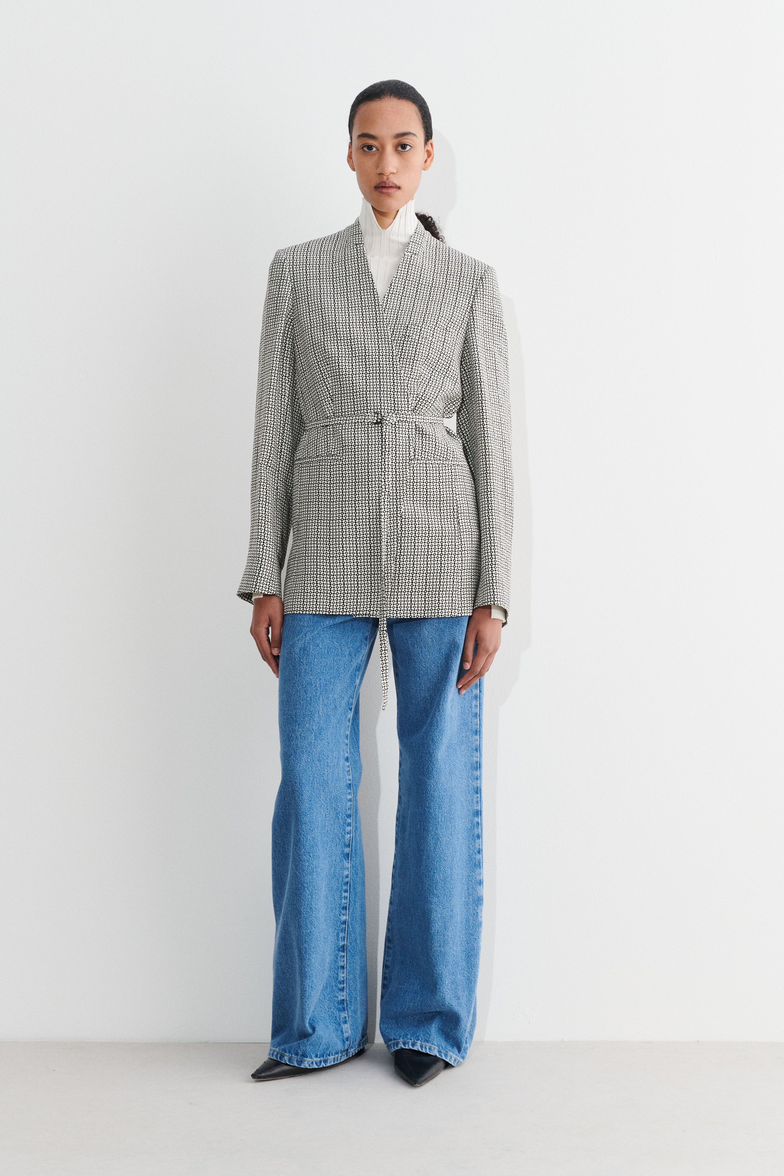 Christian Wijnants | Tailored Jacket With Standing Collar And Belt ...